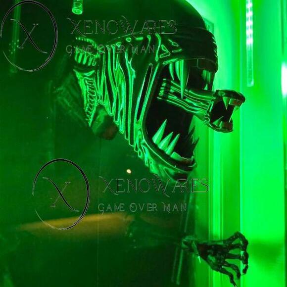 Accents | Large Xenomorph Wall Kit Aliens Vs Predator Bust L Hr Giger ...